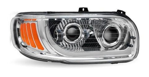 Trux Heated LED Projector Headlight Assembly With Chrome Interior - V ...